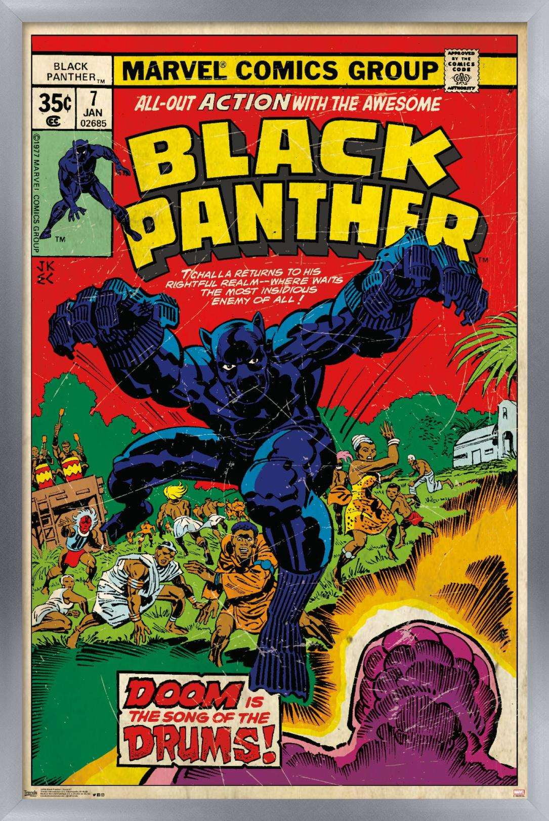 Marvel Comics - Black Panther - Cover #7 Wall Poster, 14.725" x 22.375 ...