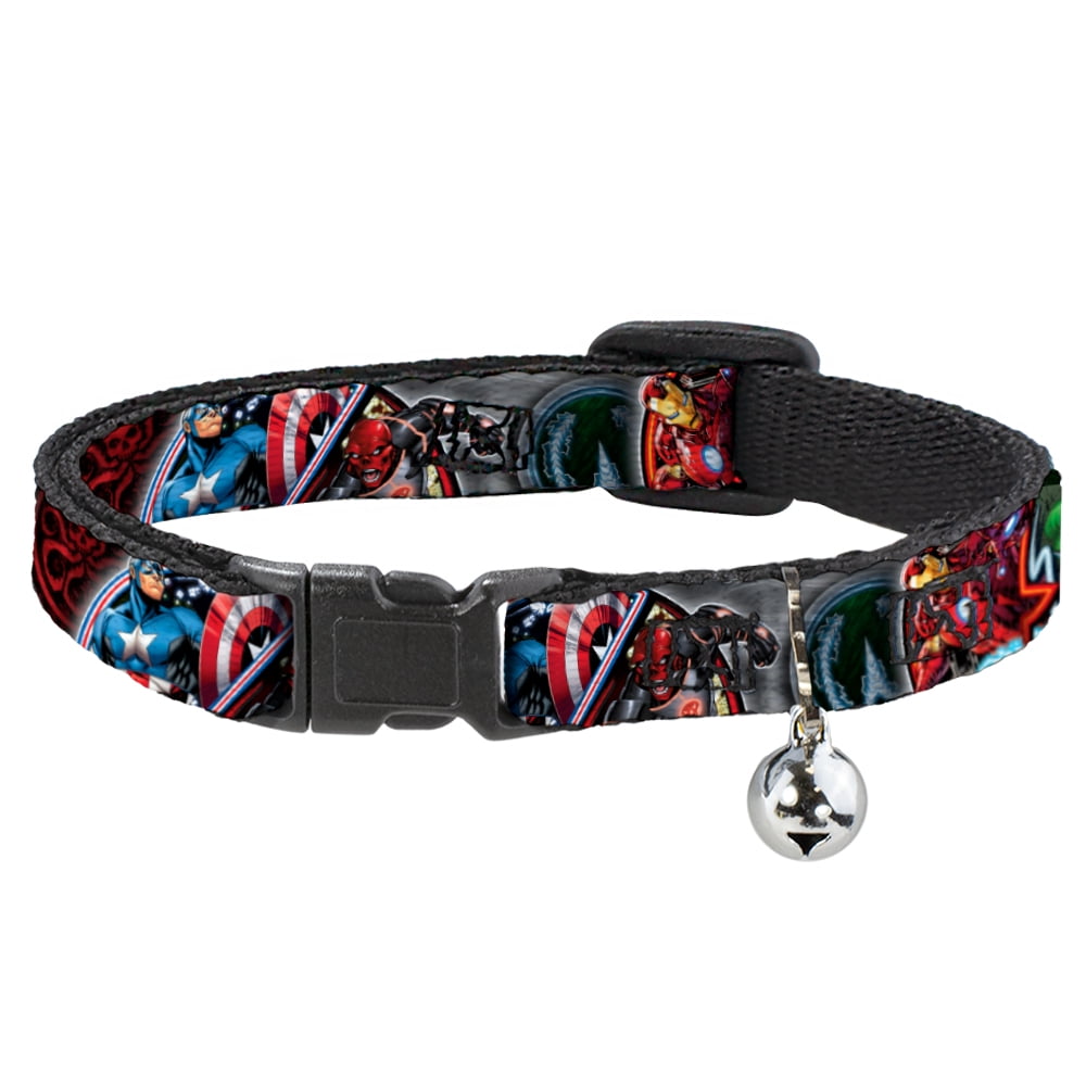 Marvel Comics Breakaway Cat Collar With Bell, Plastic Clip, Easy ...