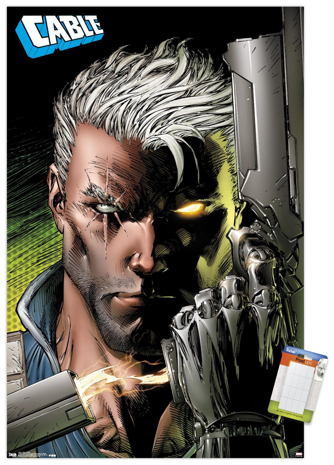 Marvel Comics - Cable Profile Wall Poster, 14.725" x 22.375" - Walmart.com