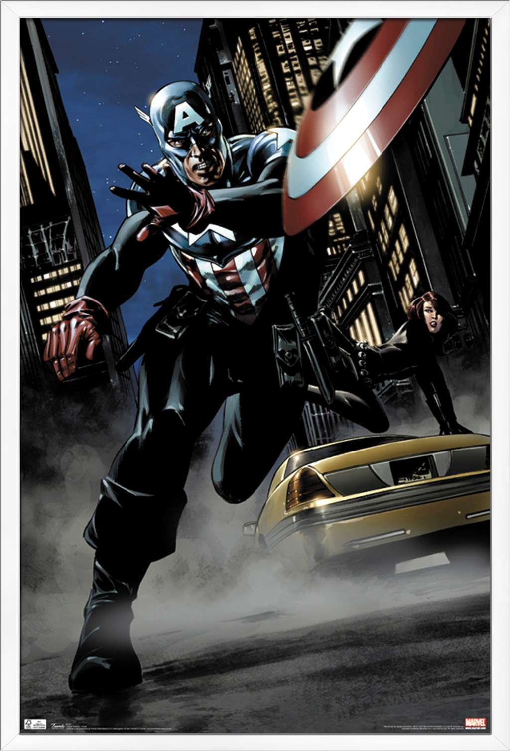 Marvel Comics - Captain America - Comic Wall Poster, 22.375" x 34 ...