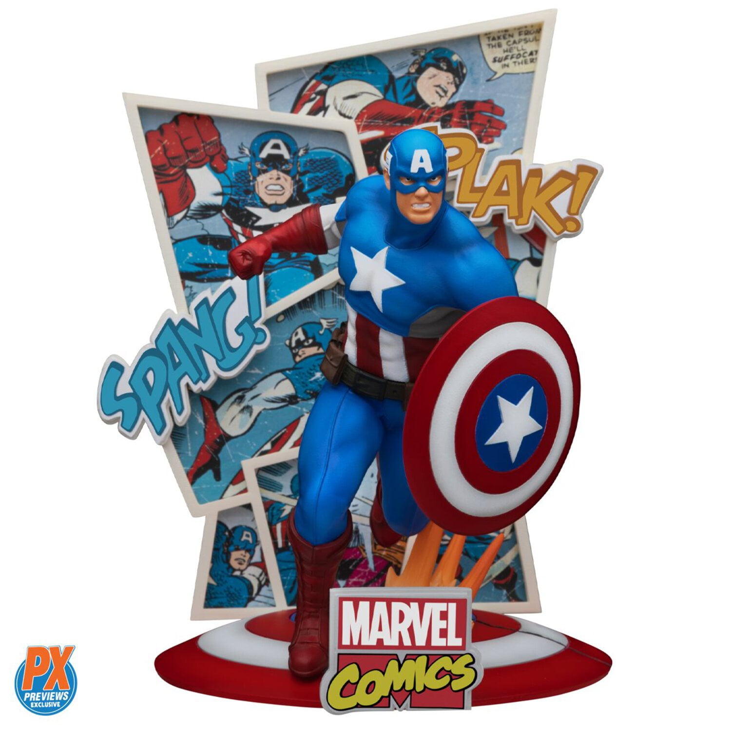 Marvel Comics Captain America DS-086 D-Stage Statue - PX - Walmart.com