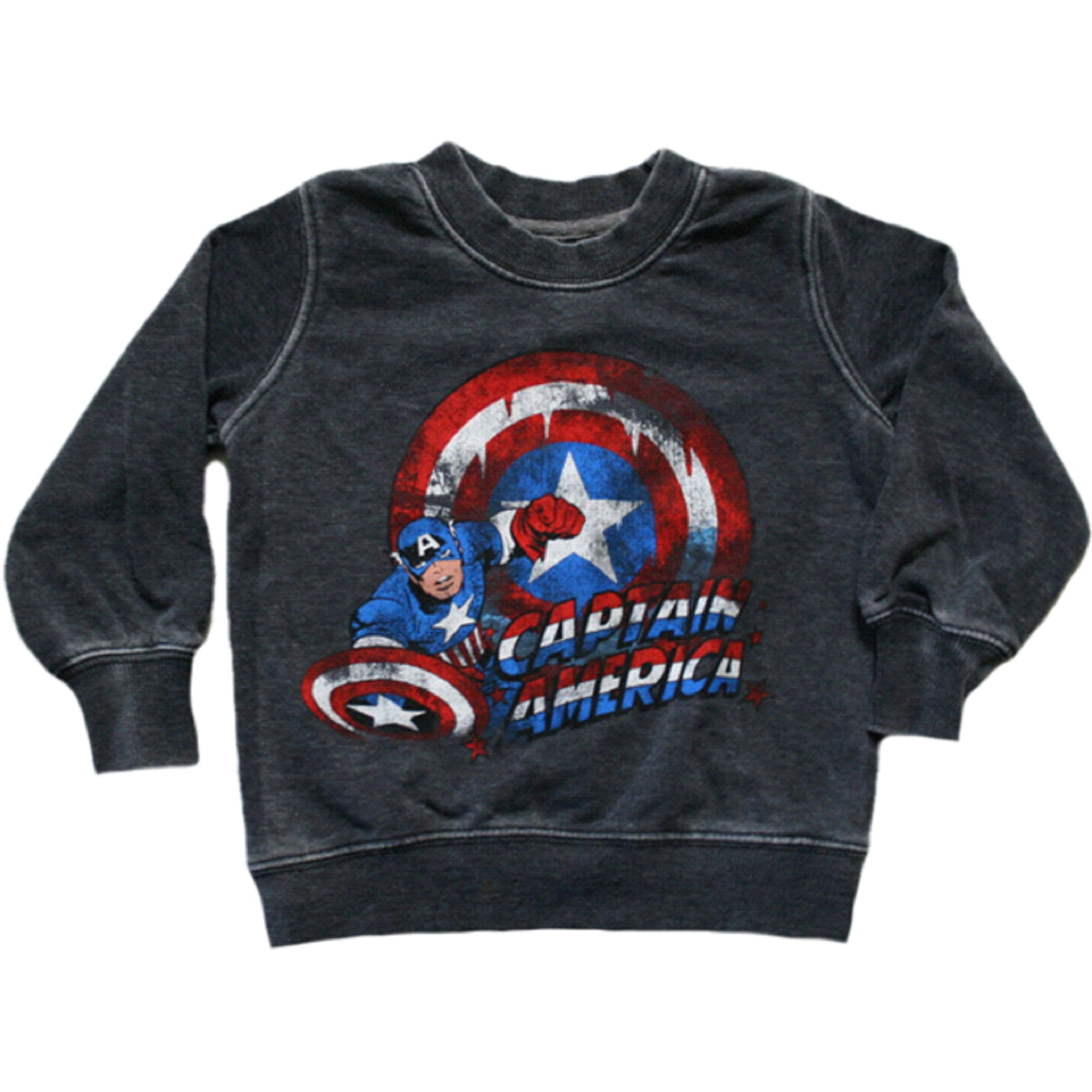 Marvel Comics Captain America Toddler Boy's Sweatshirt - (3T) - Walmart.com