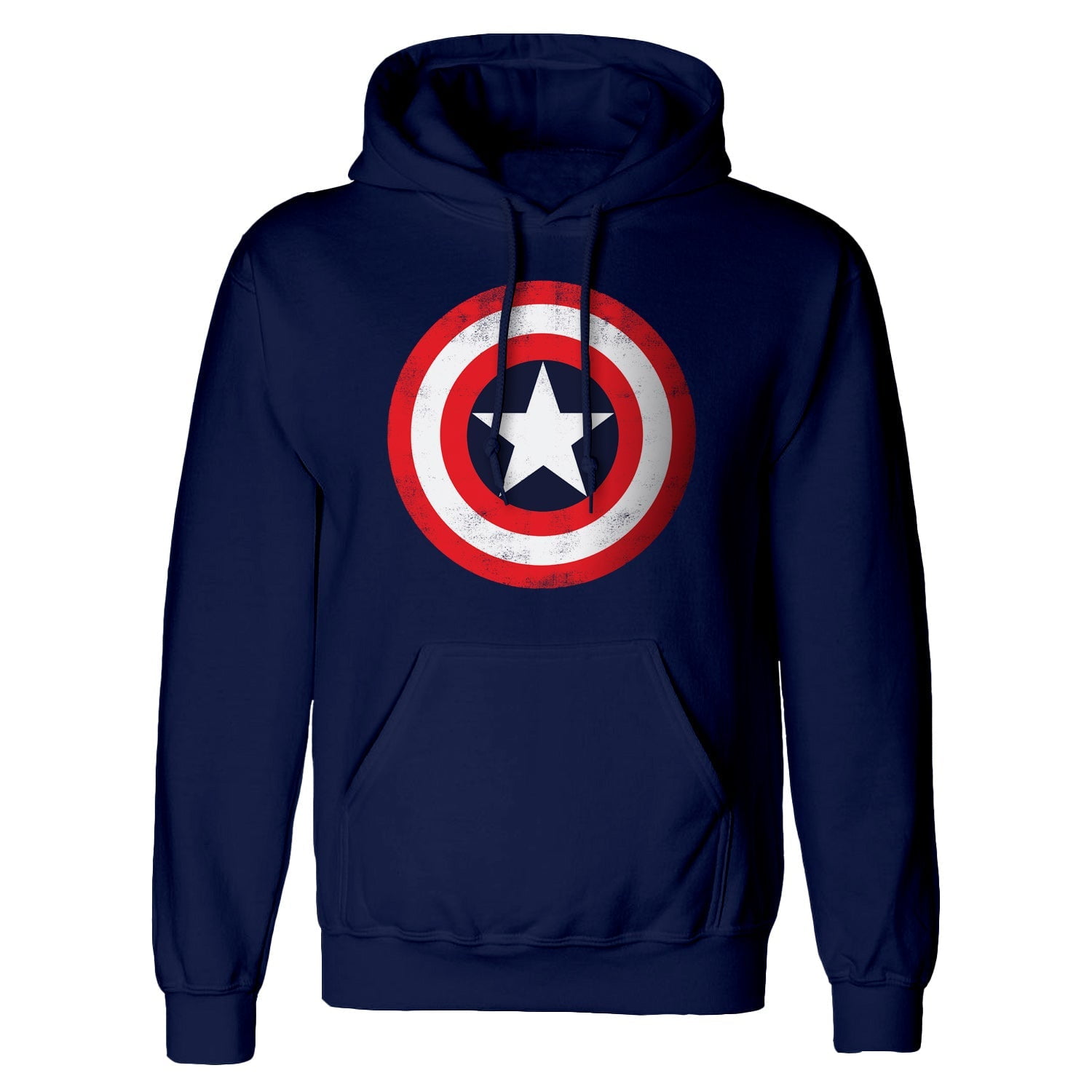 Marvel Comics Captain America Unisex Hoodie - Shield Distressed ...