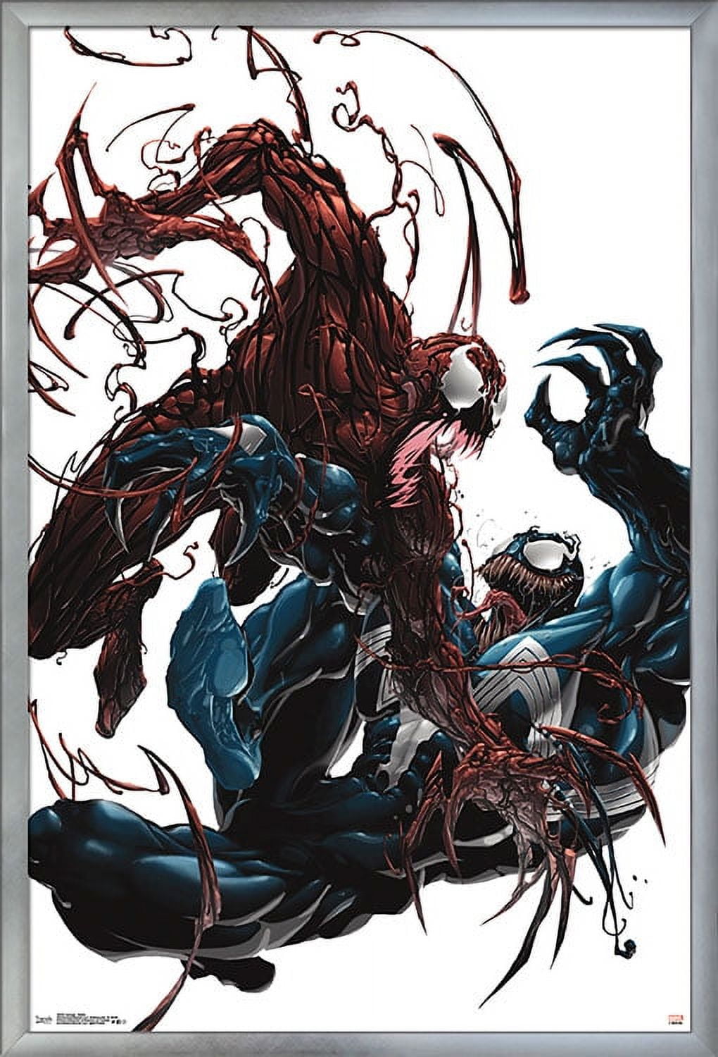 Marvel Comics - Carnage - Battle Wall Poster, 22.375" x 34", Framed ...