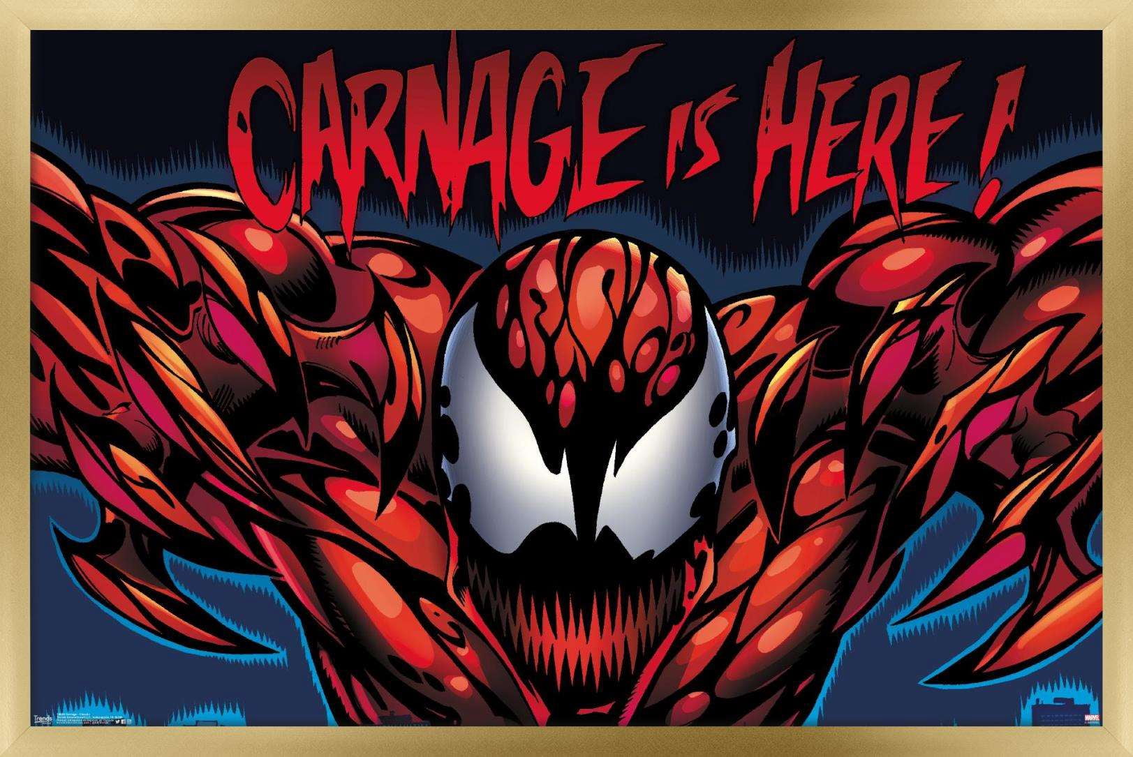 Marvel Comics - Carnage - Classic Wall Poster, 14.725" x 22.375 ...