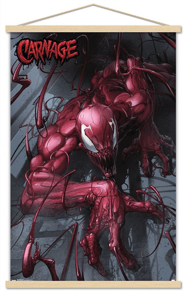 Marvel Comics - Carnage - Wall Wall Poster with Wooden Magnetic Frame ...