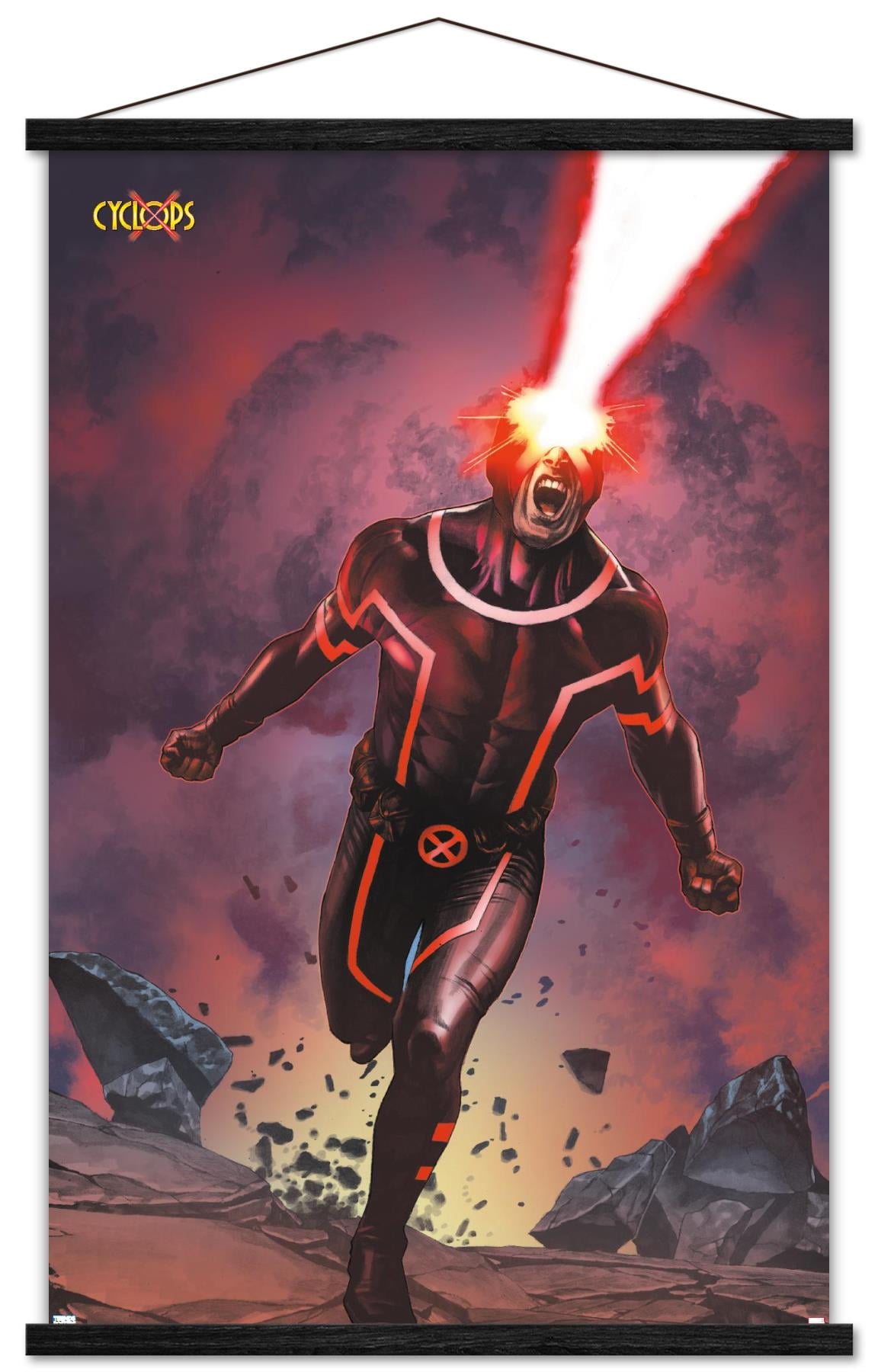 Marvel Comics - Cyclops - Cover Wall Poster with Wooden Magnetic Frame ...