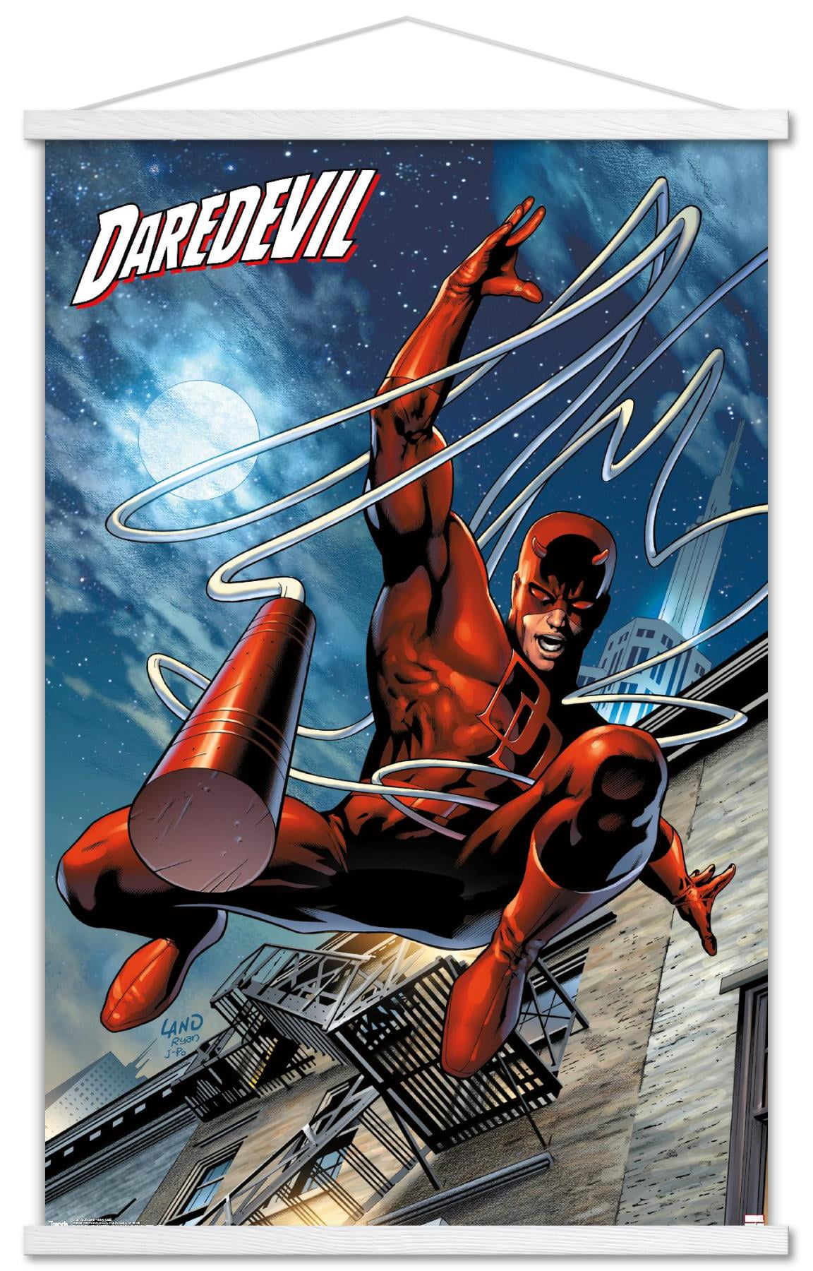 Marvel Comics DaredeVil - Billy Club Wall Poster with Magnetic Frame ...