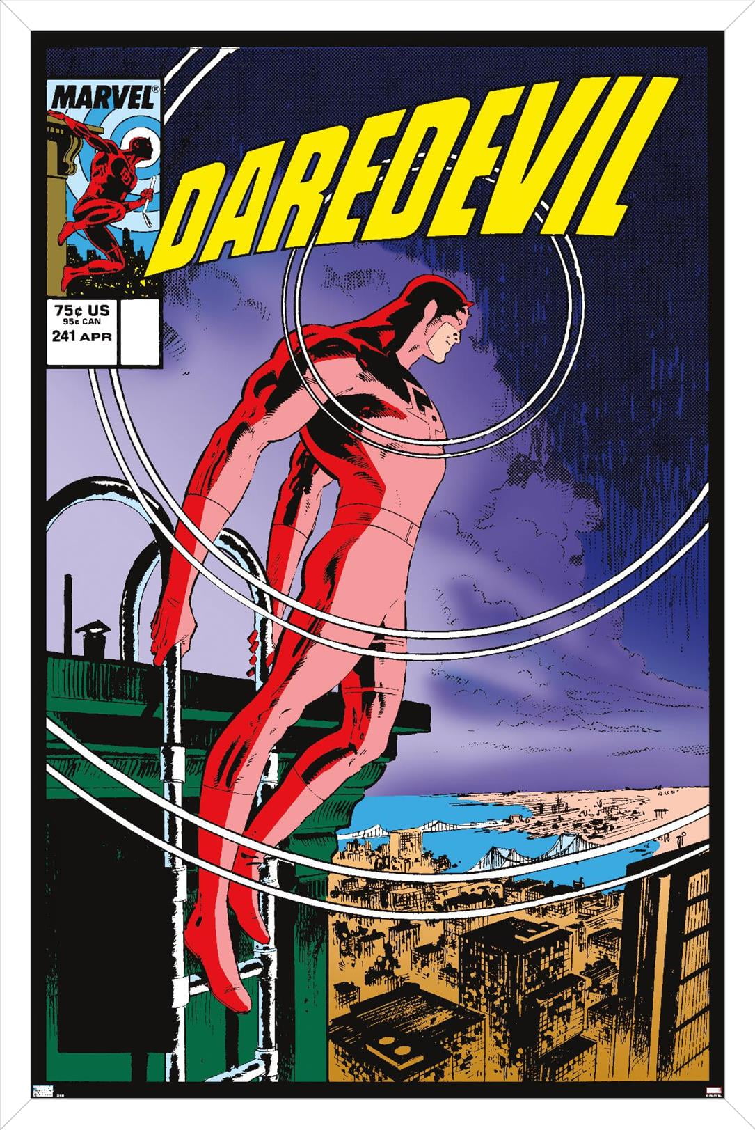 Marvel Comics Daredevil - #241 Wall Poster, 14.725" x 22.375" Framed ...