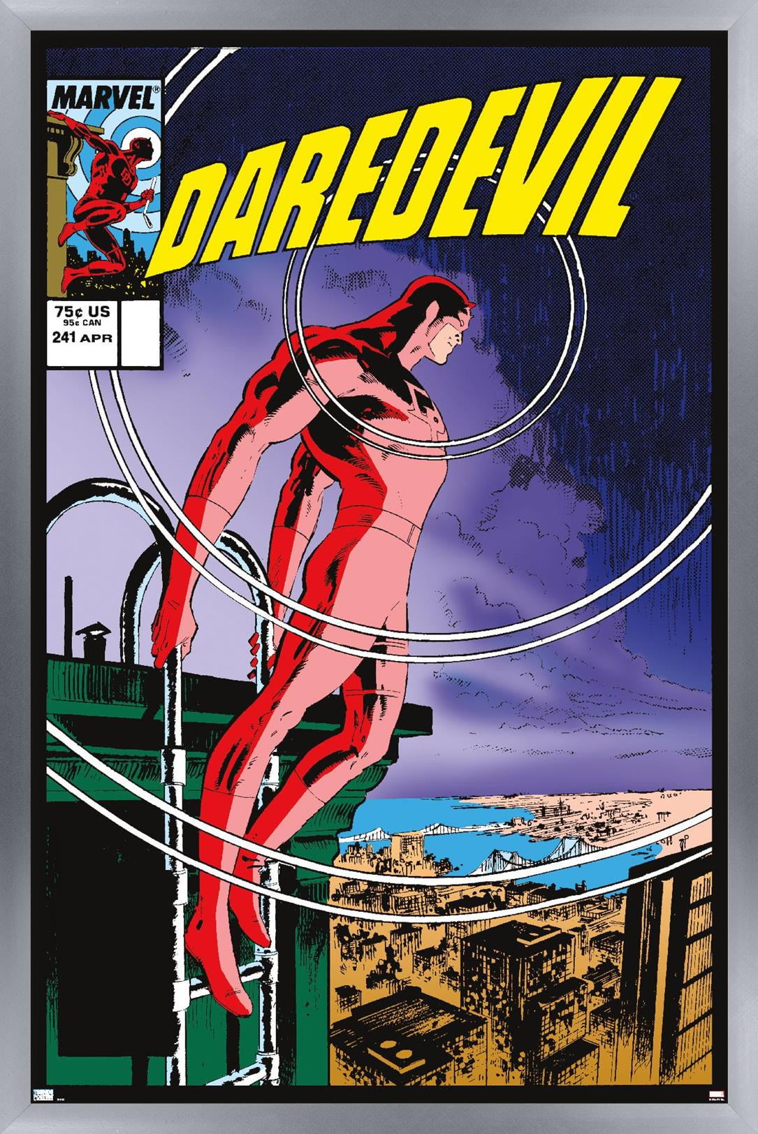 Marvel Comics Daredevil - #241 Wall Poster, 14.725" x 22.375" Framed ...