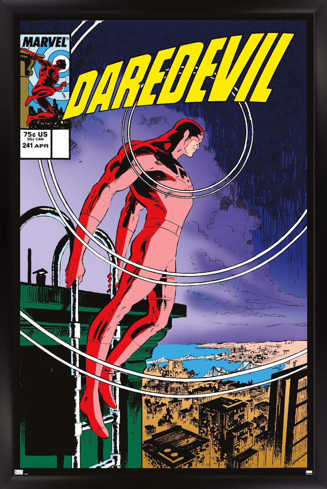 Marvel Comics Daredevil - #241 Wall Poster, 22.375" x 34" Framed ...