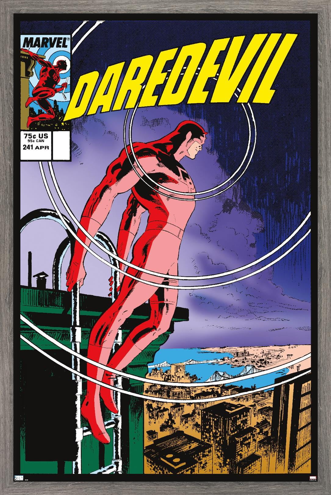 Marvel Comics Daredevil - #241 Wall Poster, 22.375" x 34" Framed ...