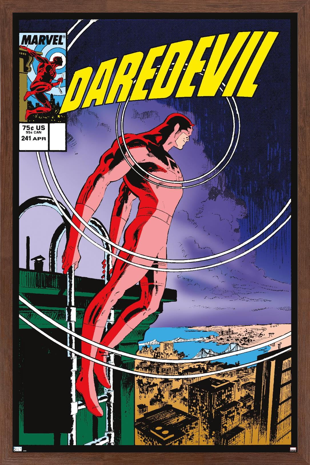 Marvel Comics Daredevil - #241 Wall Poster, 22.375" x 34" Framed ...