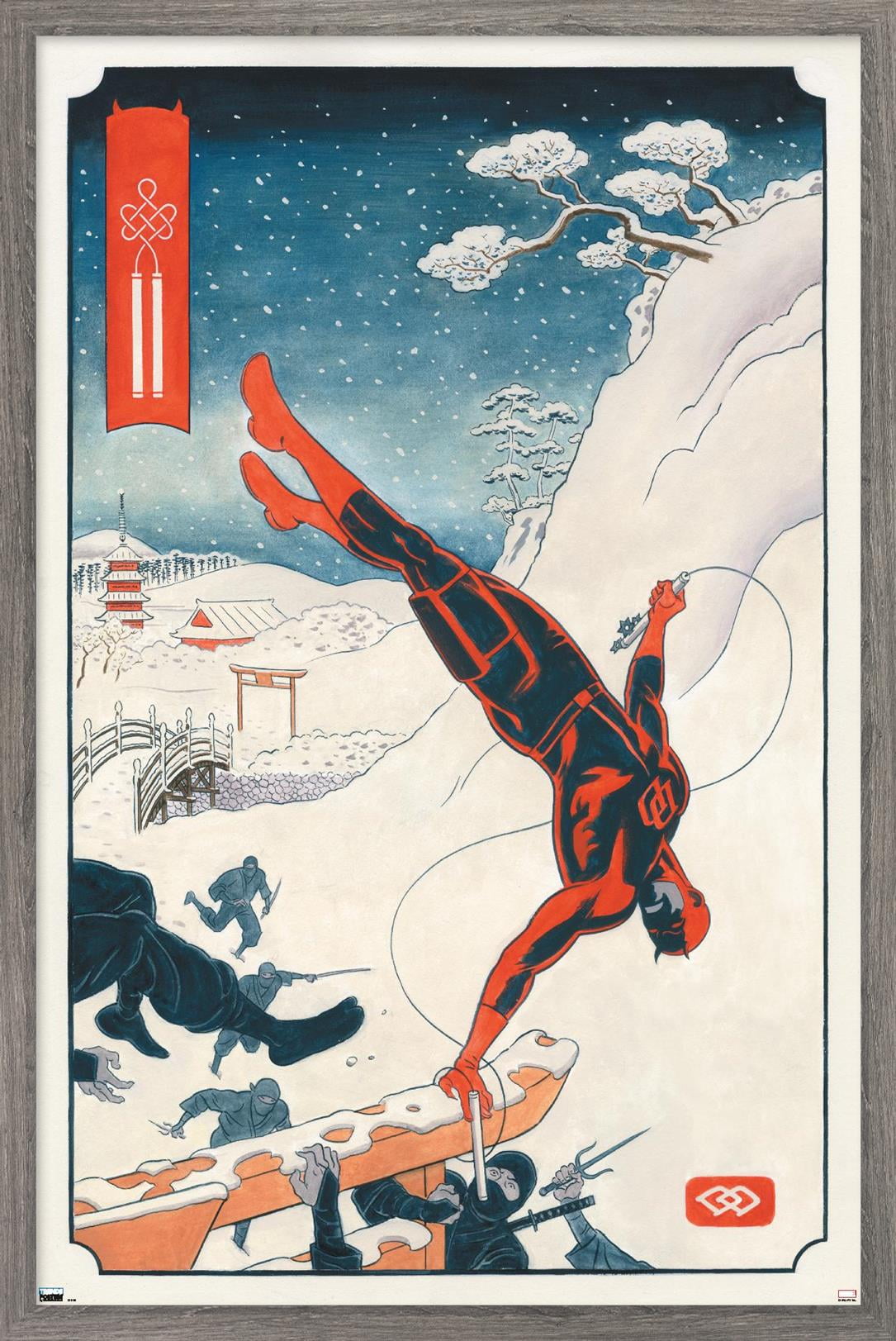 Marvel Comics Daredevil - Ninja Wall Poster, 14.725" x 22.375" Framed ...