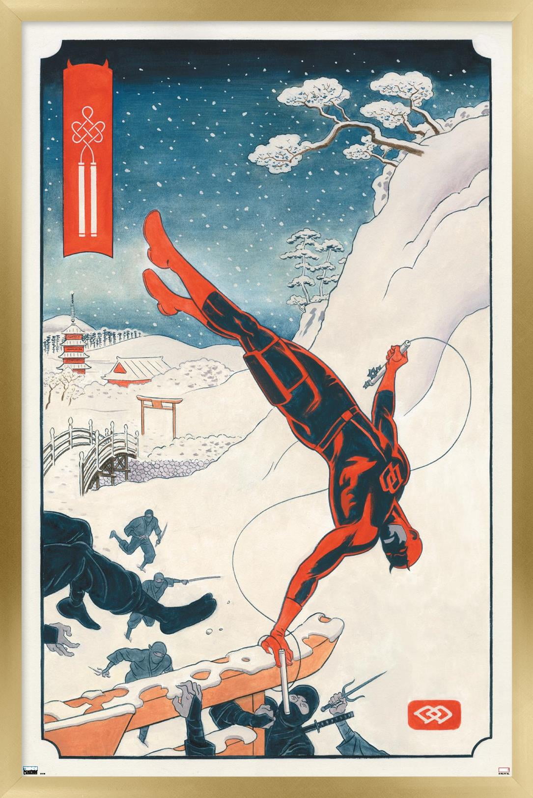 Marvel Comics Daredevil - Ninja Wall Poster, 22.375" x 34" Framed ...