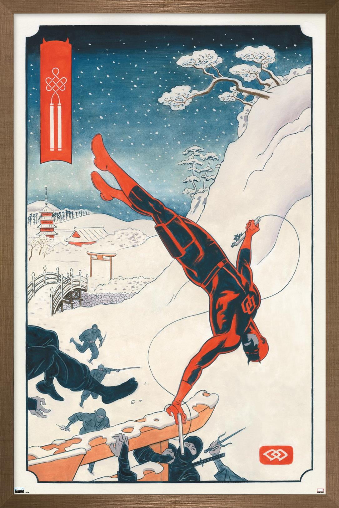 Marvel Comics Daredevil - Ninja Wall Poster, 22.375" x 34" Framed ...