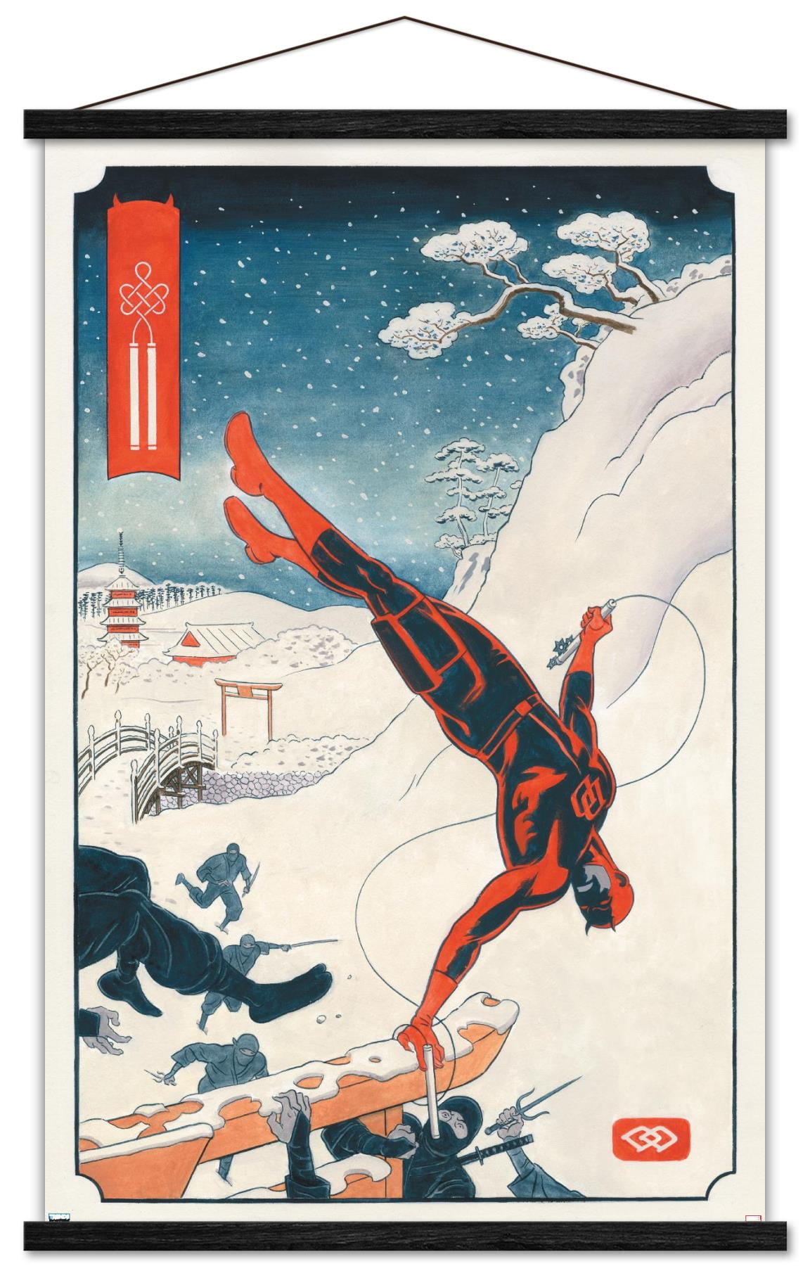 Marvel Comics Daredevil - Ninja Wall Poster with Magnetic Frame, 22.375 ...