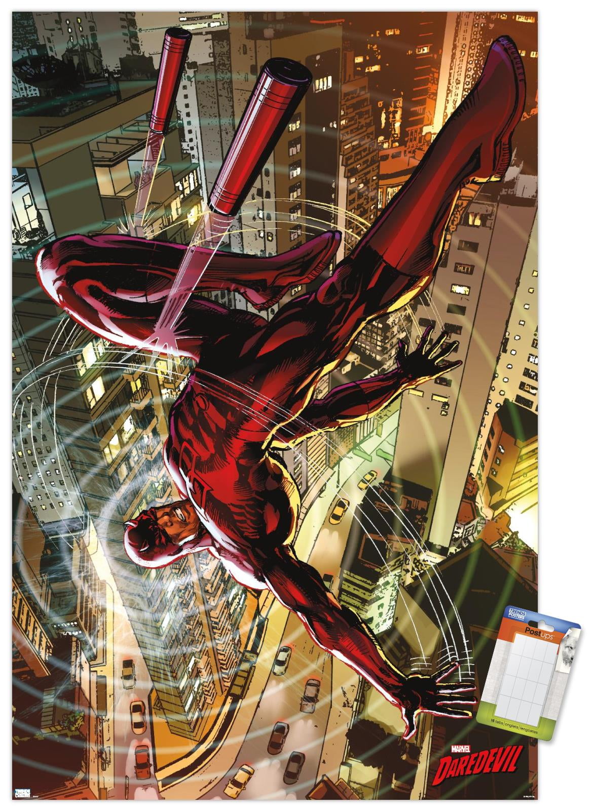Marvel Comics Daredevil - Rooftop Cover Wall Poster, 14.725" x 22.375 ...