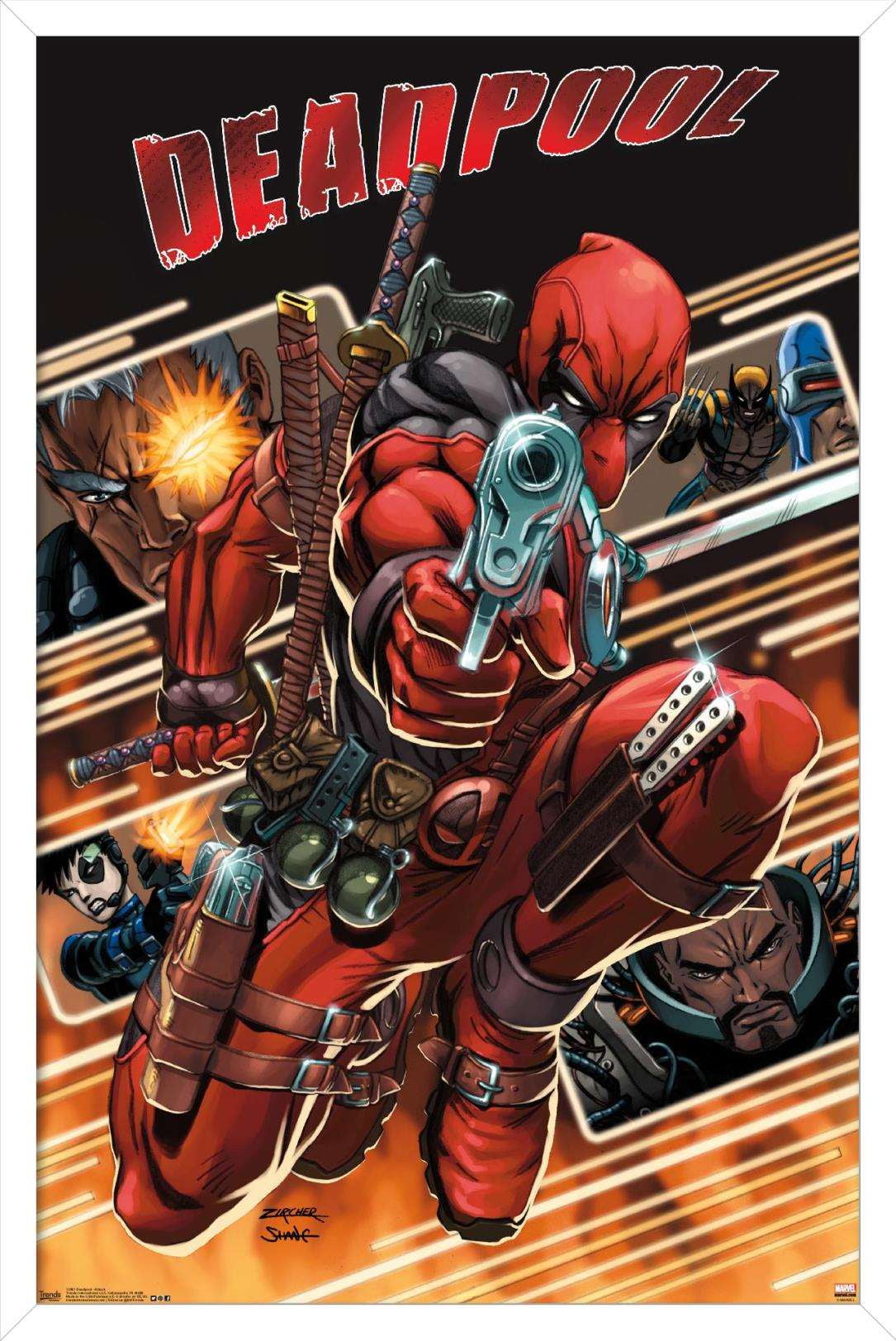 Marvel Comics - Deadpool - Attack Collage Wall Poster, 14.725" x 22.375 ...