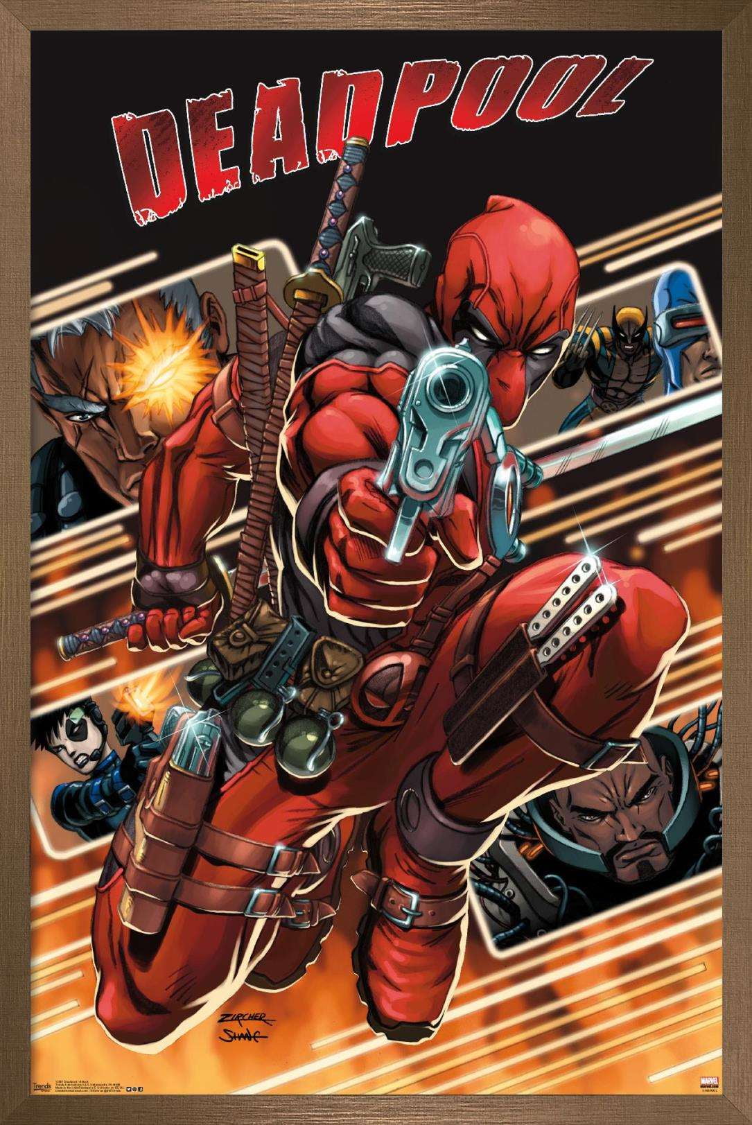 Marvel Comics - Deadpool - Attack Collage Wall Poster, 22.375" x 34 ...