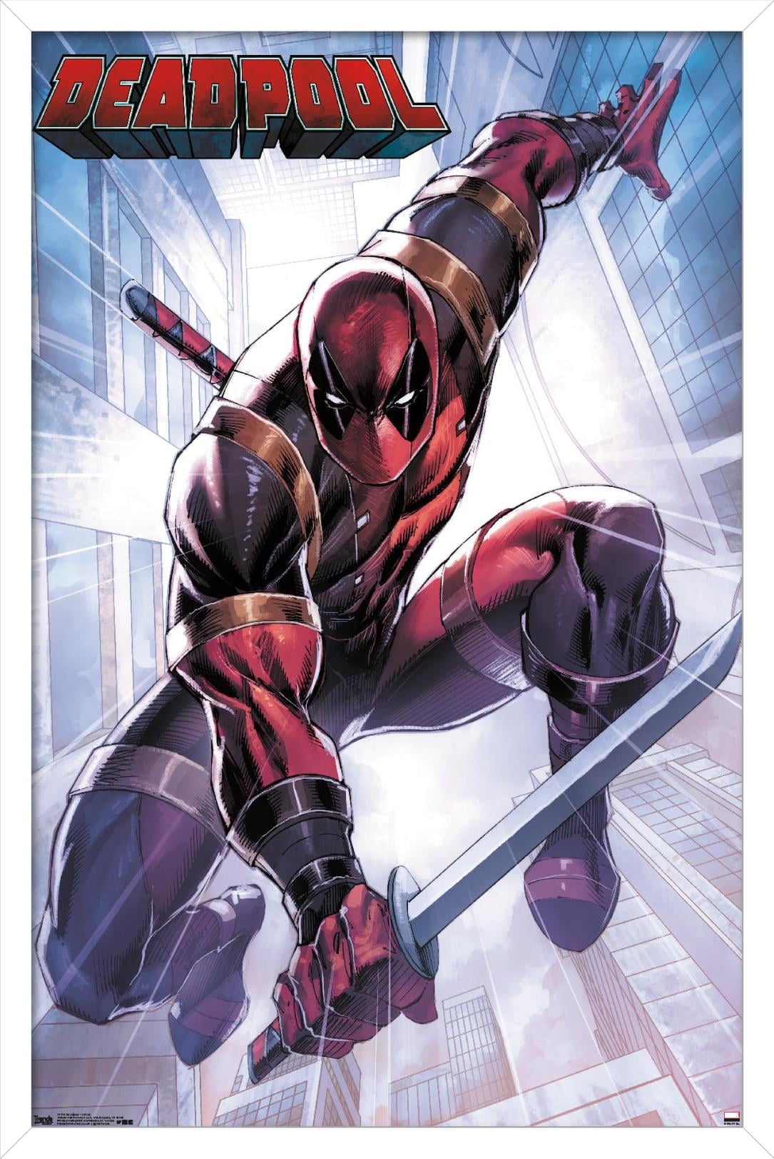 Marvel Comics - Deadpool - Attack Poster - Walmart.com