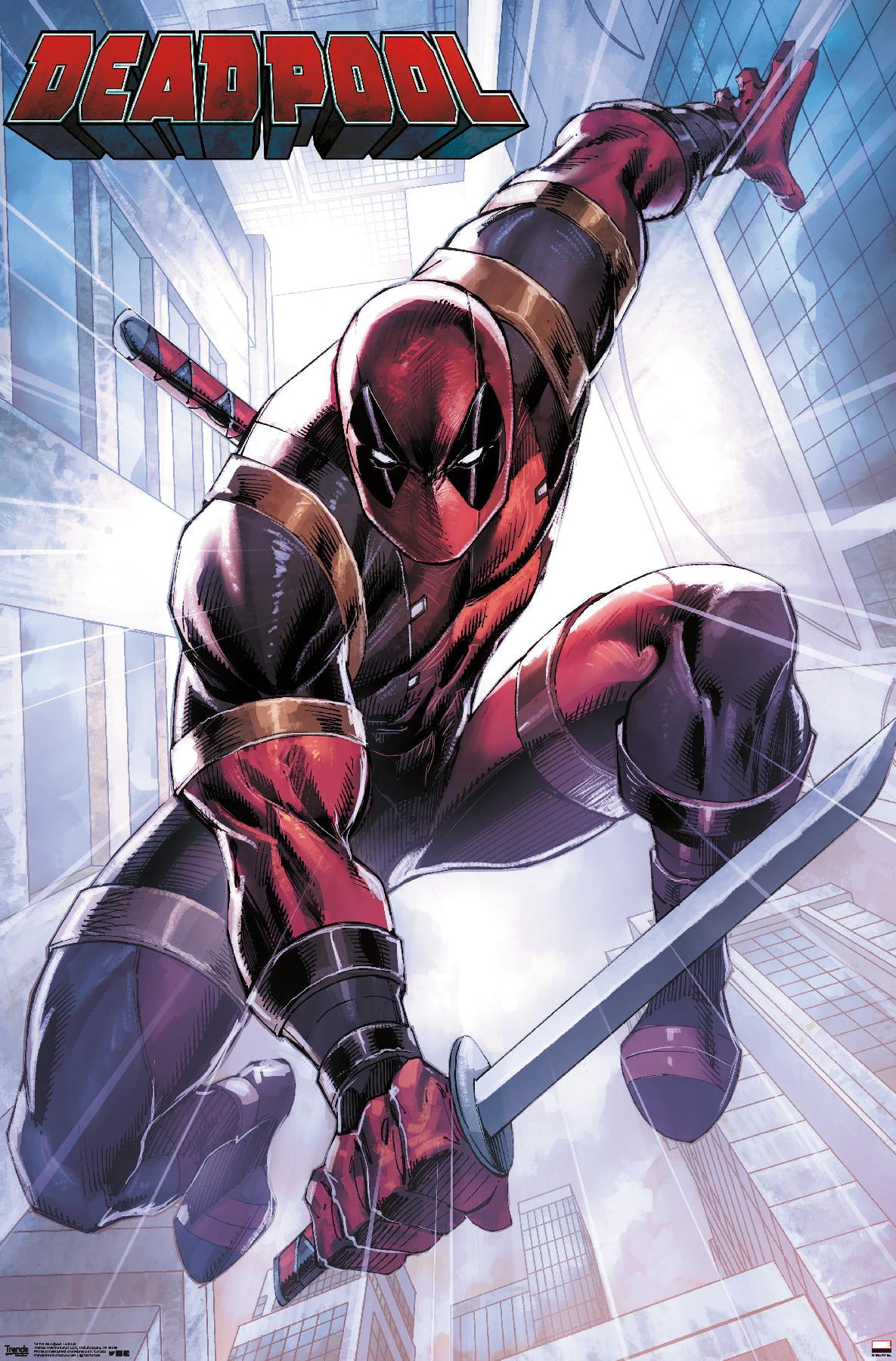 Marvel Comics - Deadpool - Attack Wall Poster, 14.725" x 22.375 ...