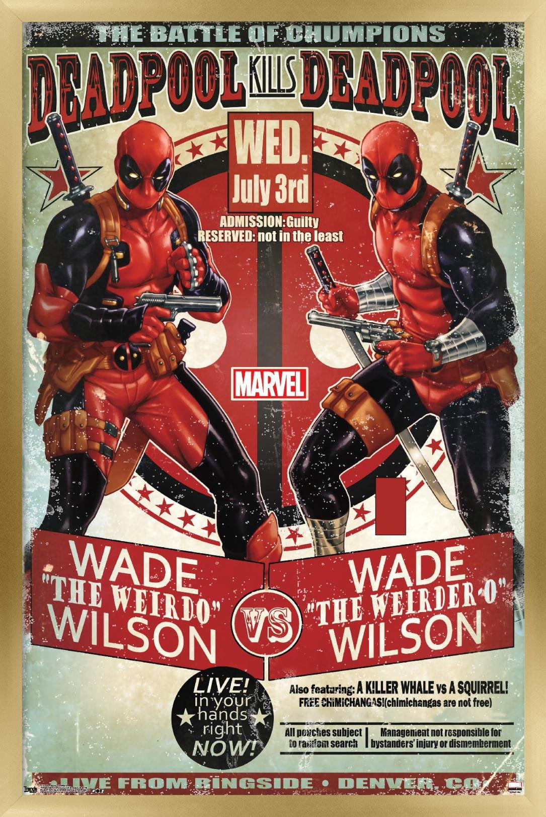 Marvel Comics - Deadpool - Chumpions Wall Poster, 22.375" x 34", Framed ...