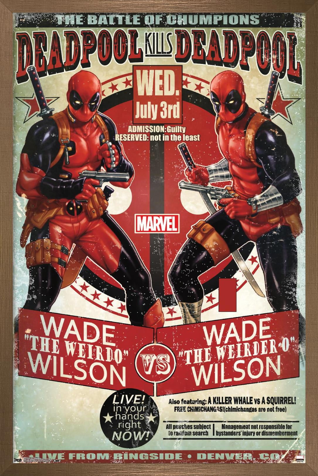 Marvel Comics - Deadpool - Chumpions Wall Poster, 22.375" x 34", Framed ...