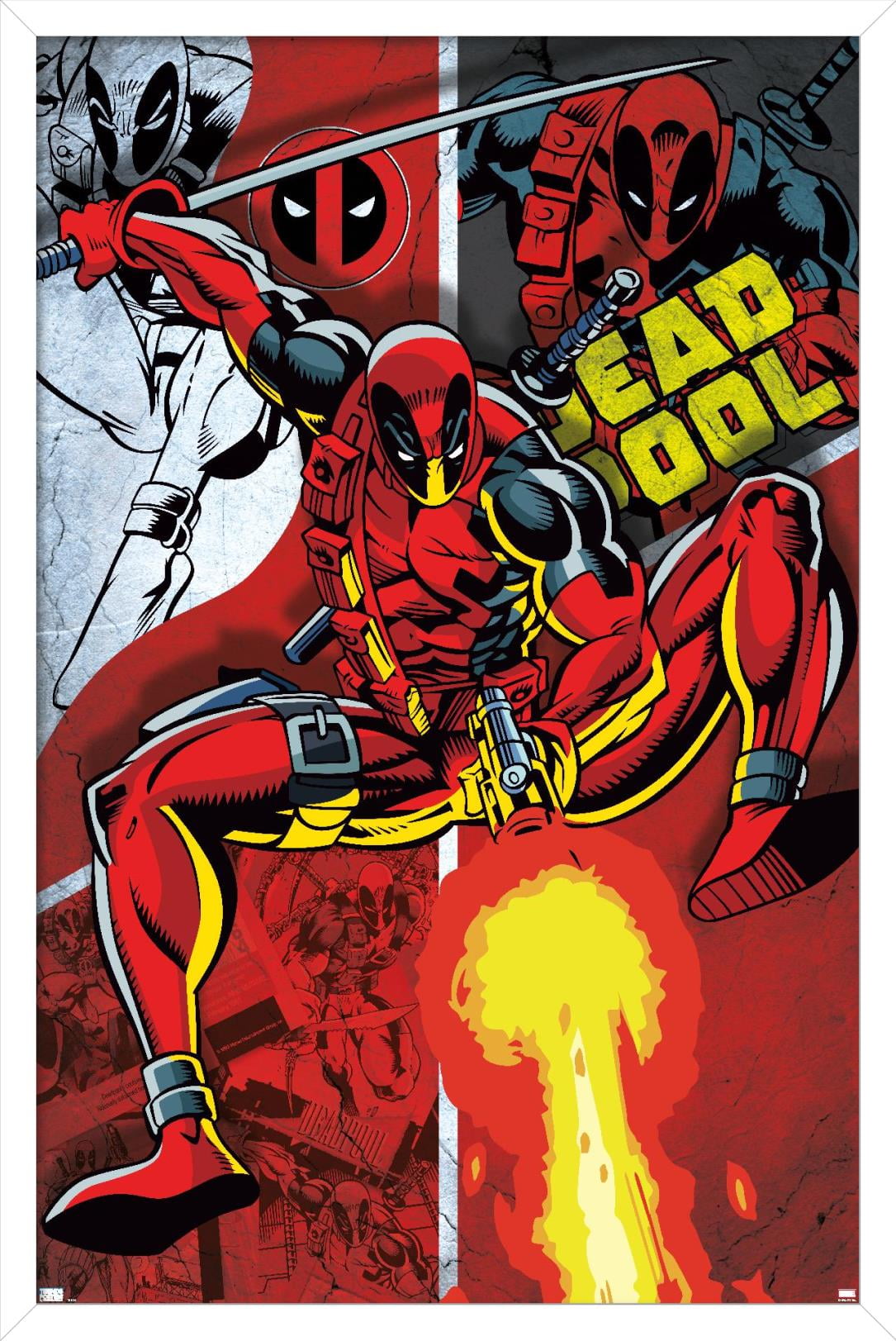 Marvel Comics - Deadpool - Collage Wall Poster, 22.375" x 34", Framed ...