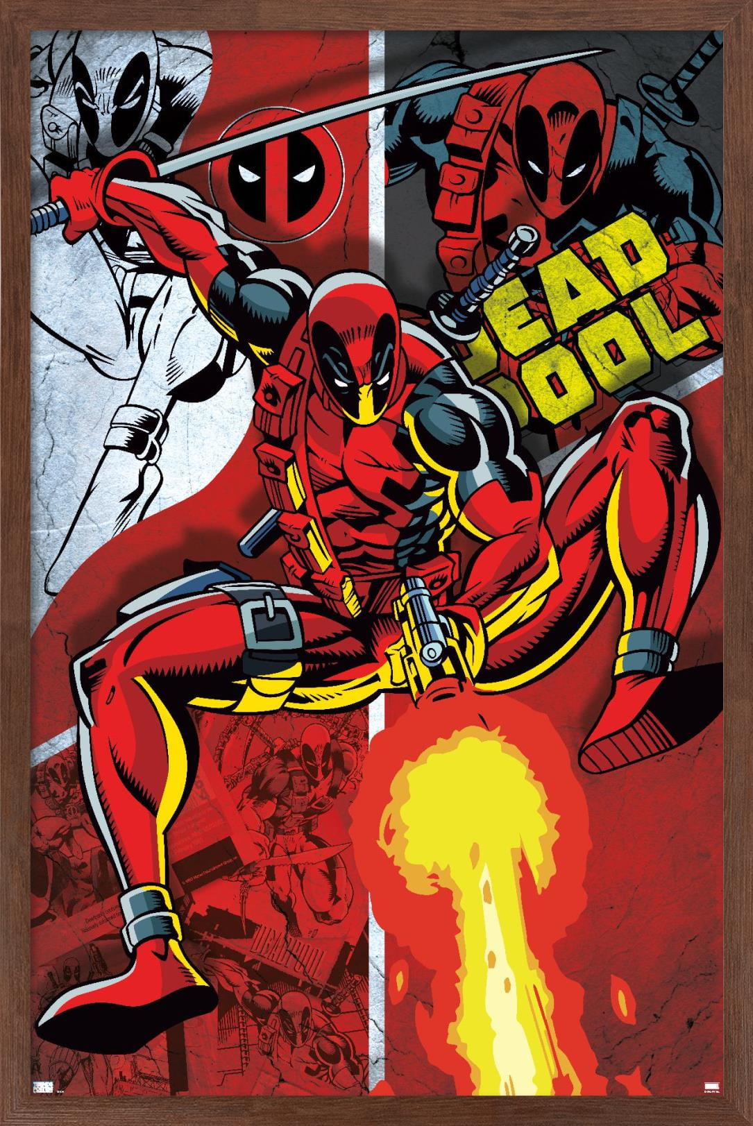 Marvel Comics - Deadpool - Collage Wall Poster, 22.375" x 34", Framed ...