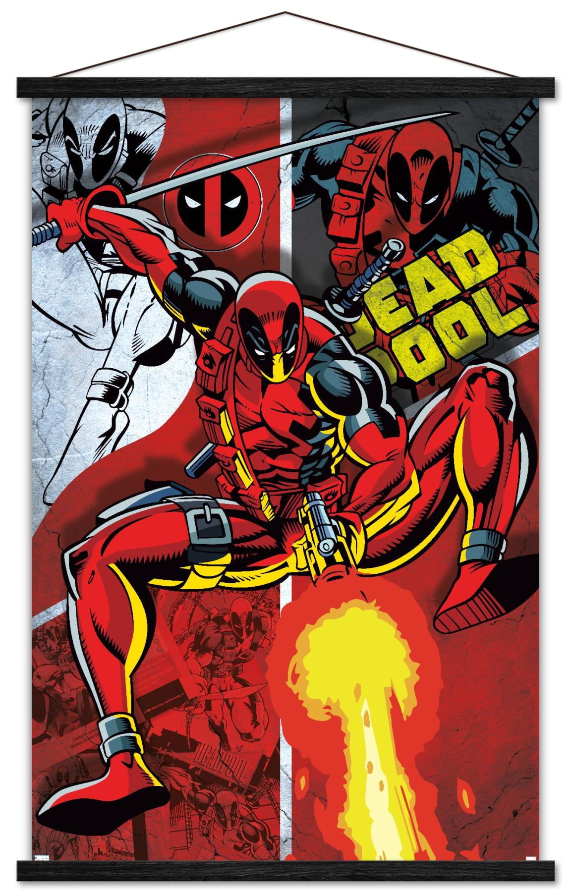 Marvel Comics - Deadpool - Collage Wall Poster with Magnetic Frame, 22. ...