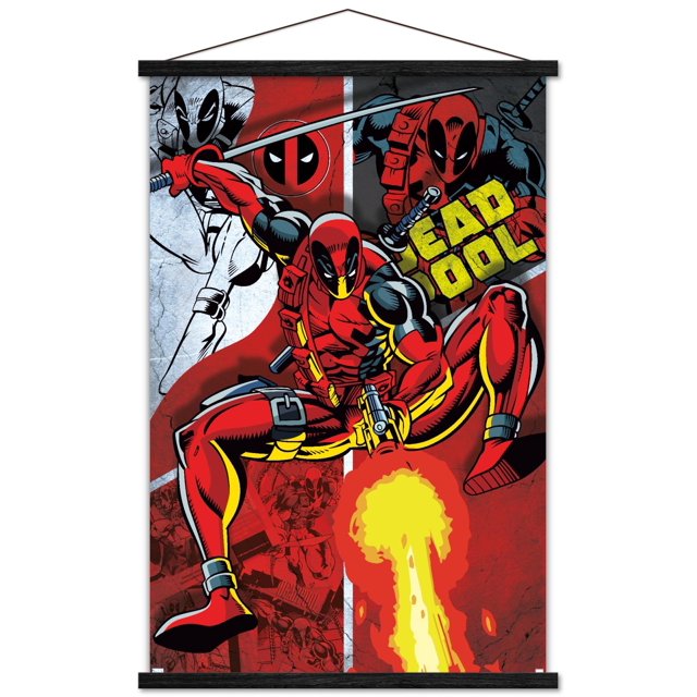 Marvel Comics - Deadpool - Collage Wall Poster with Magnetic Frame, 22. ...