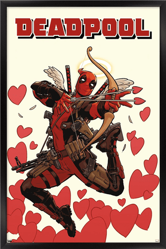 Marvel Comics Deadpool - Cupid Wall Poster, 22.375" x 34" Framed ...