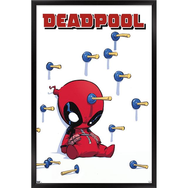 Marvel Comics Deadpool - Darts Wall Poster, 14.725" x 22.375" Framed ...