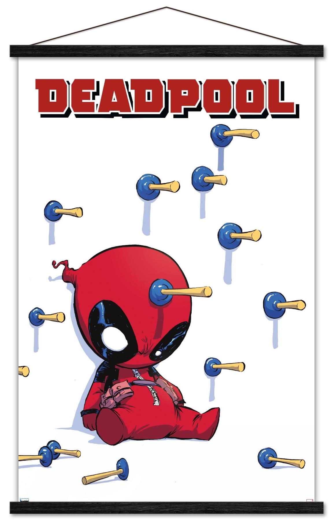 Marvel Comics Deadpool - Darts Wall Poster with Magnetic Frame, 22.375 ...