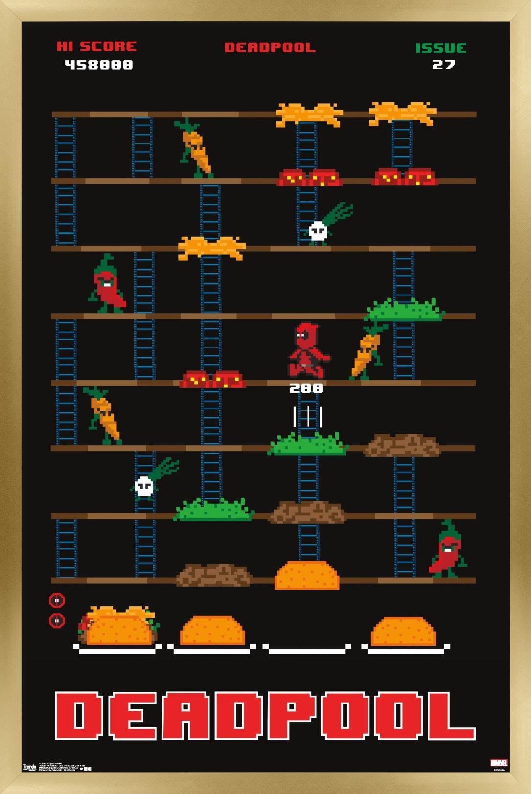 Marvel Comics - Deadpool - Game Wall Poster, 22.375" x 34", Framed ...