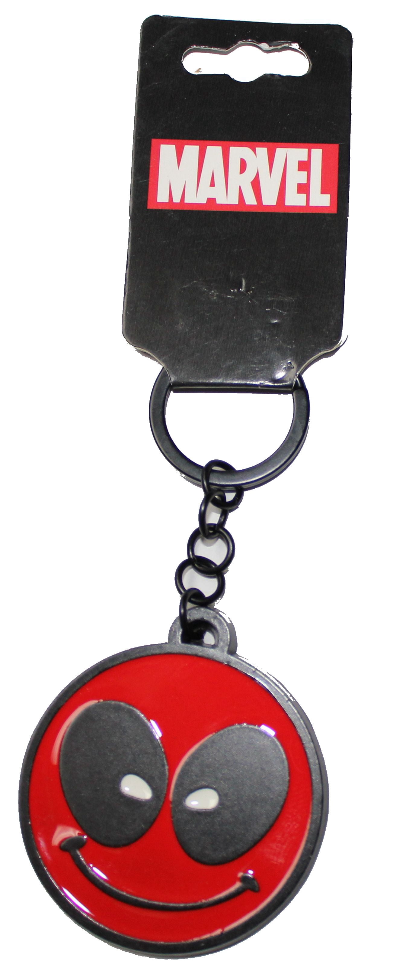Marvel Comics Deadpool Logo Metal Keychain Smiley Face Design - Walmart.com