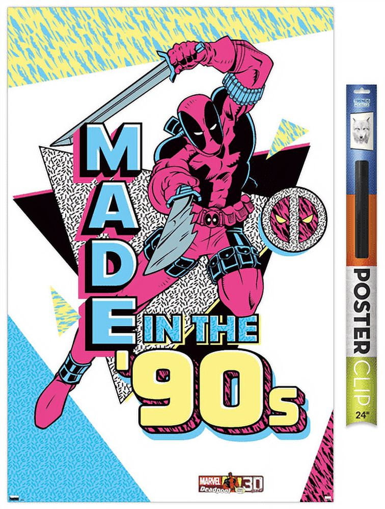 Marvel Comics - Deadpool - Made In the 90's Wall Poster, 22.375" x 34 ...