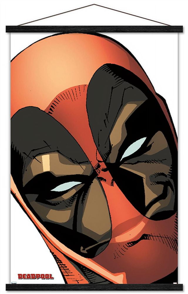 Marvel Comics Deadpool - Mask Wall Poster with Magnetic Frame, 22.375 ...