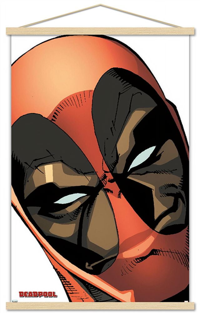 Marvel Comics Deadpool - Mask Wall Poster with Magnetic Frame, 22.375 ...