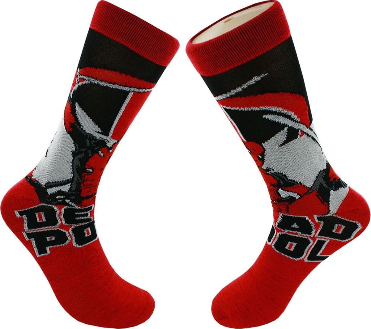 Marvel Comics Deadpool Panel Crew Socks - Walmart.com