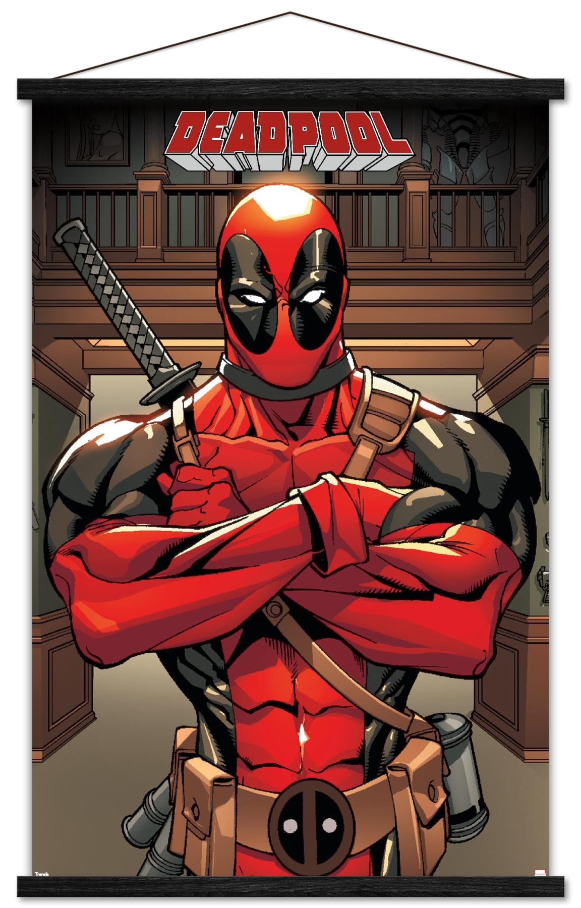 Marvel Comics Deadpool - Pose Wall Poster with Magnetic Frame, 22.375 ...