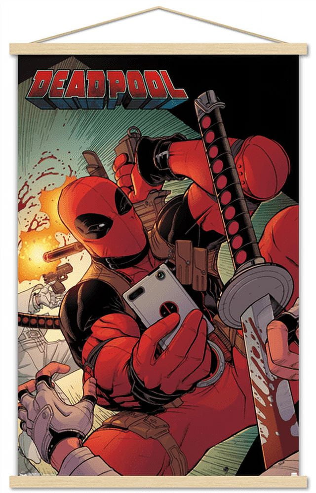 Marvel Comics - Deadpool - Selfie Wall Poster with Magnetic Frame, 22. ...