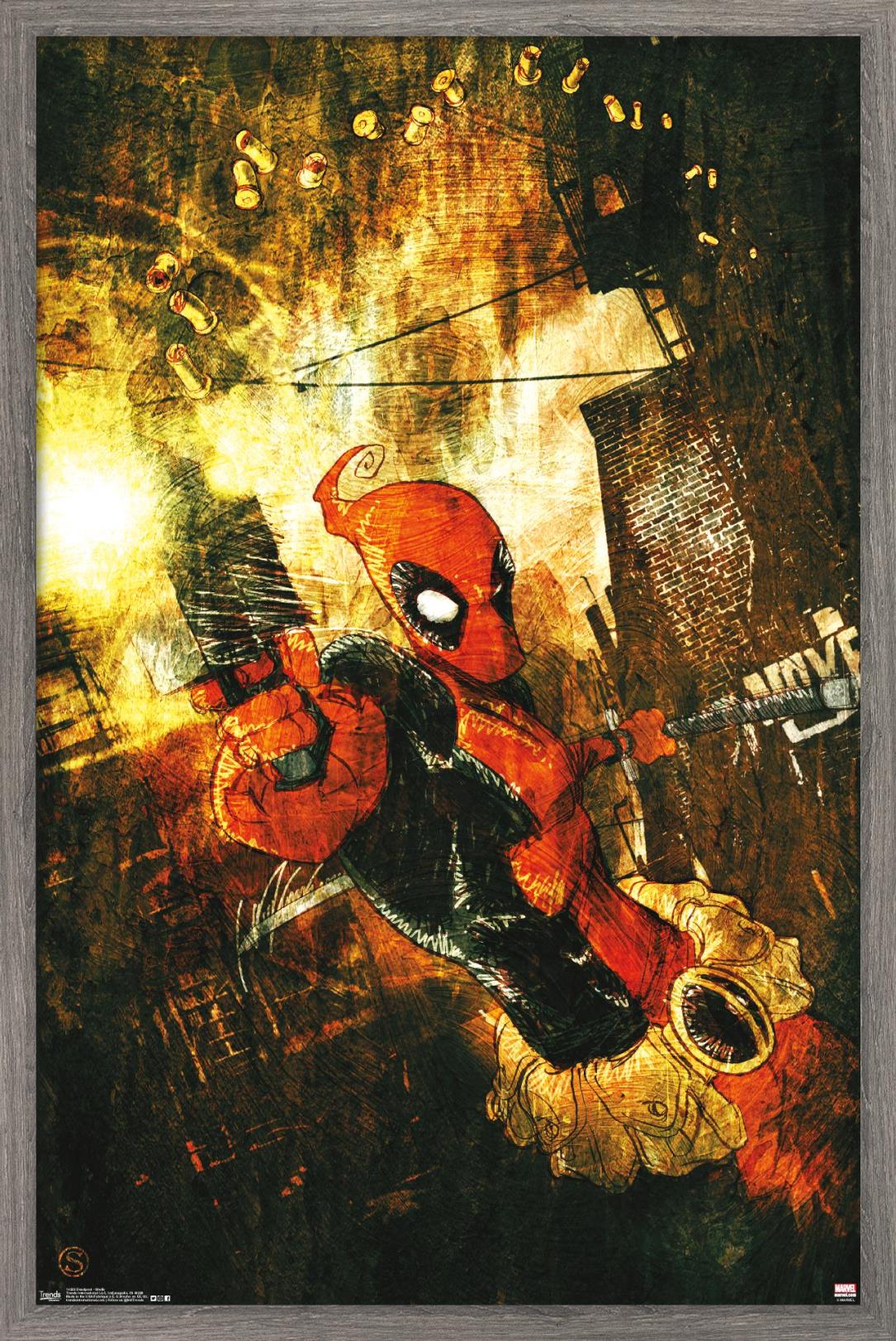 Marvel Comics - Deadpool - Shells Wall Poster, 22.375" x 34", Framed ...