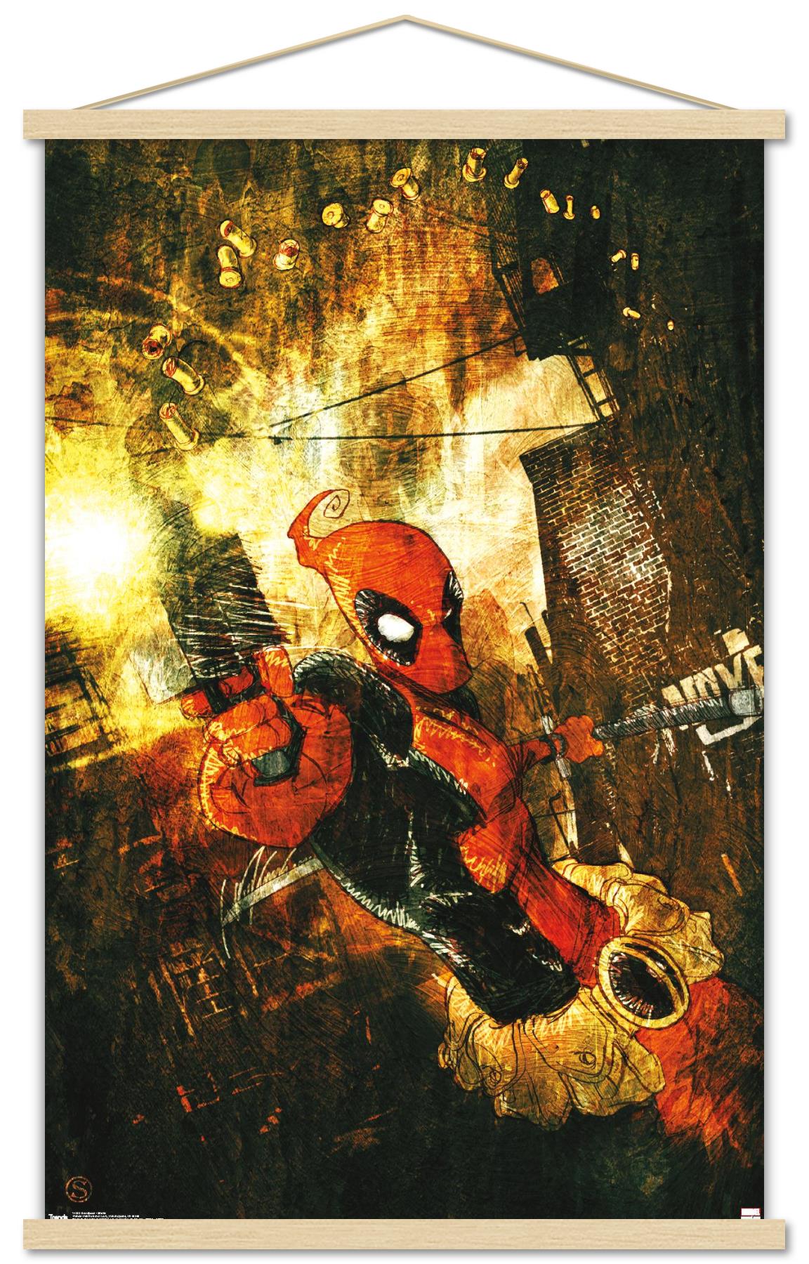 Marvel Comics - Deadpool - Shells Wall Poster with Wooden Magnetic ...