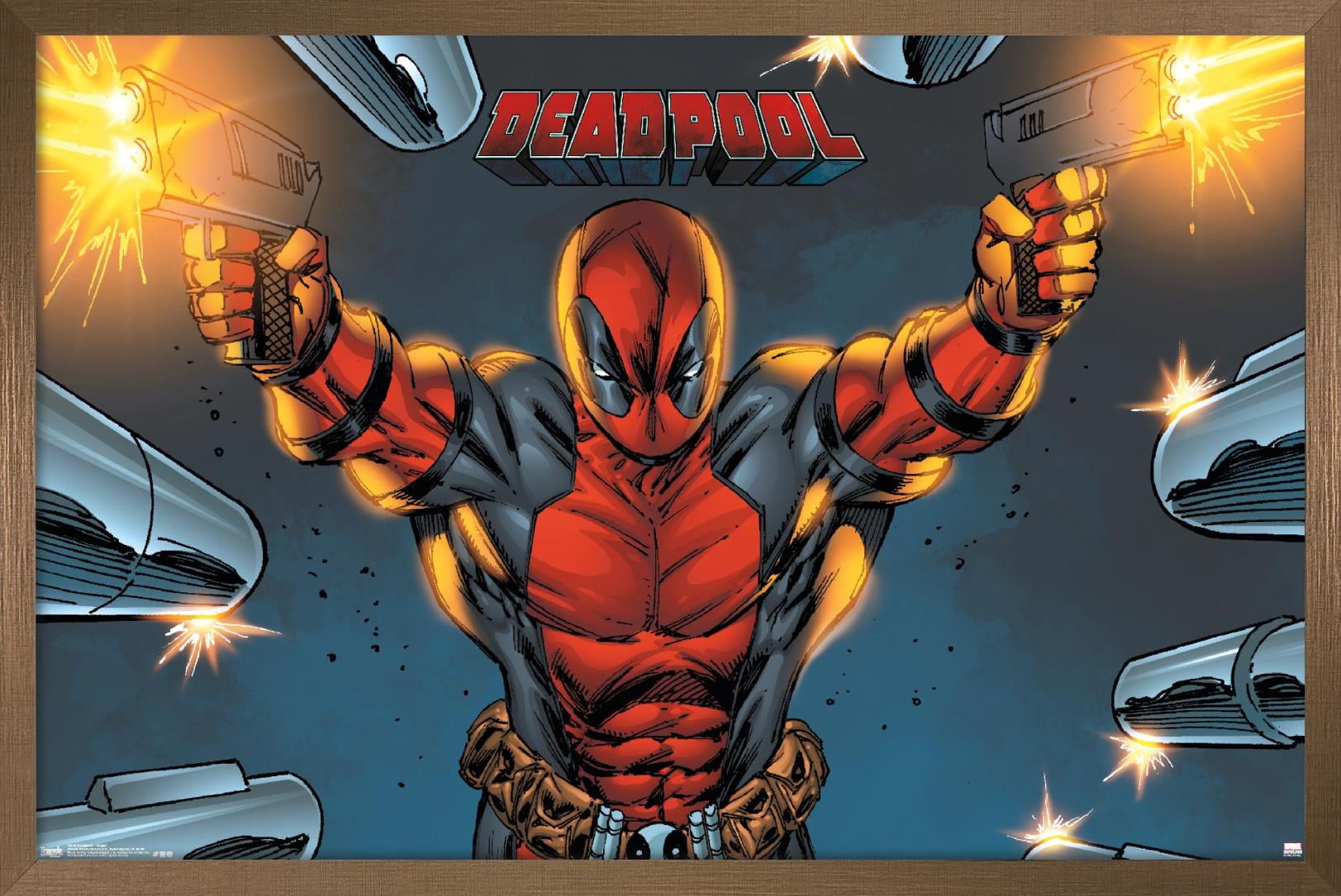 Marvel Comics - Deadpool - Target Wall Poster, 22.375" x 34", Framed ...