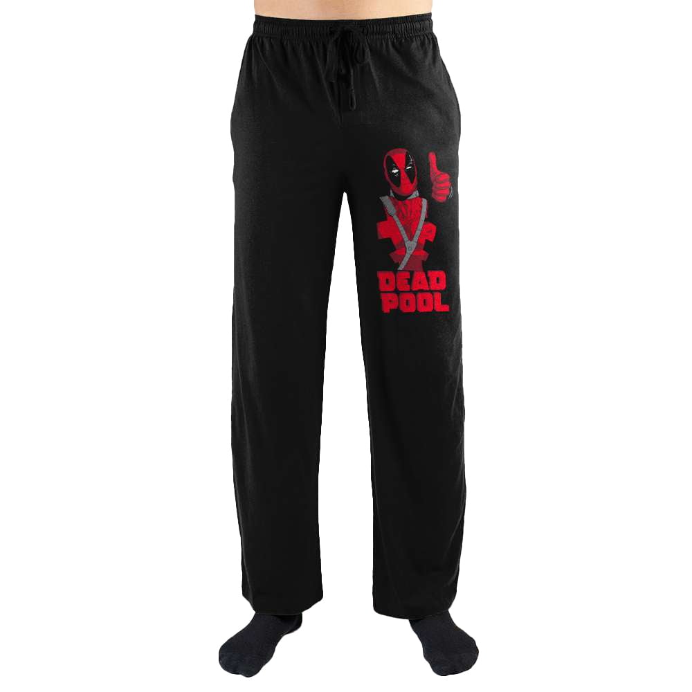 Marvel Comics Deadpool Thumbs Up Print Men's Sleep Pajama Pants Large ...