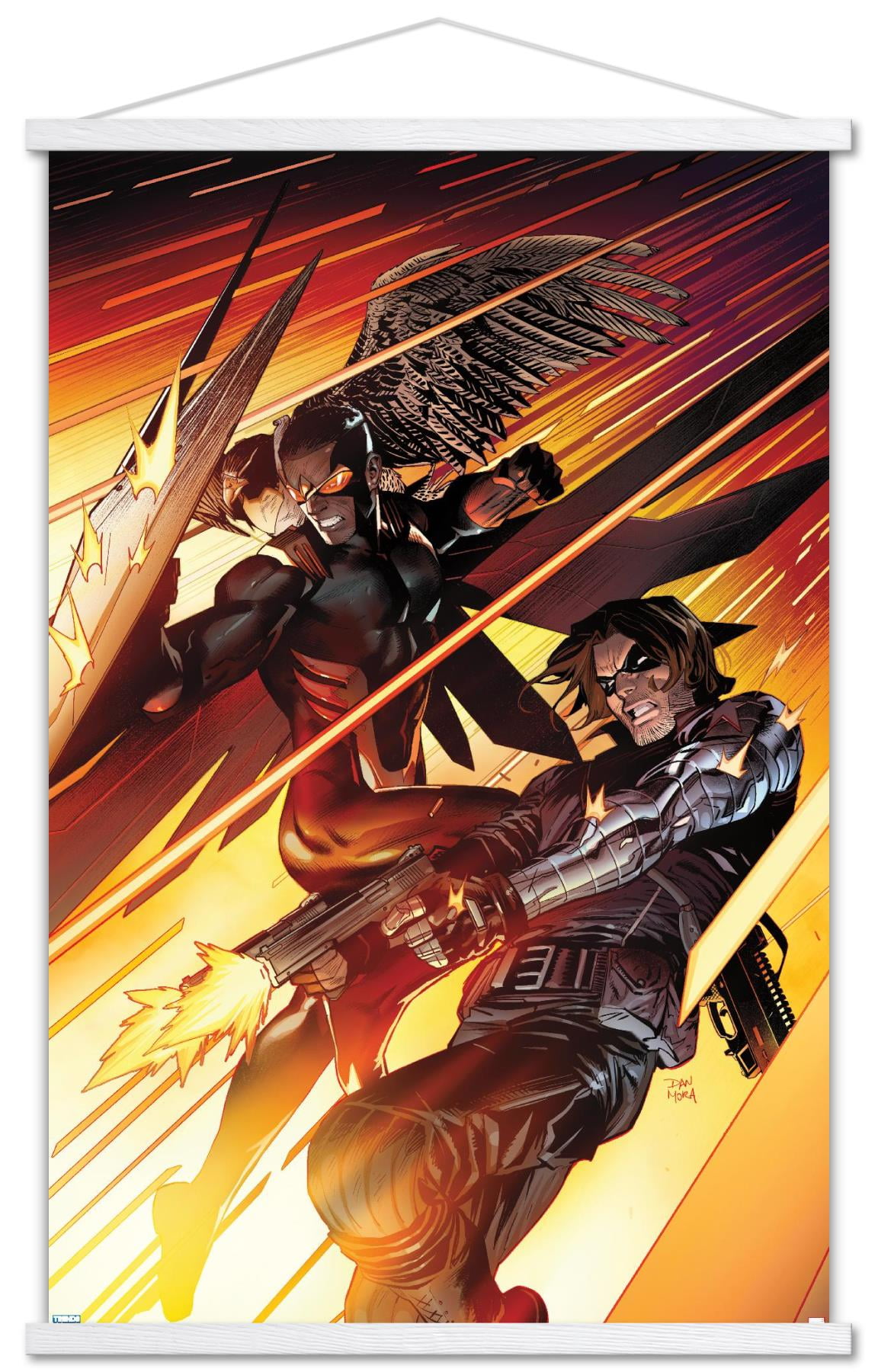 Marvel Comics Falcon and Winter Soldier - Team-Up Wall Poster with ...