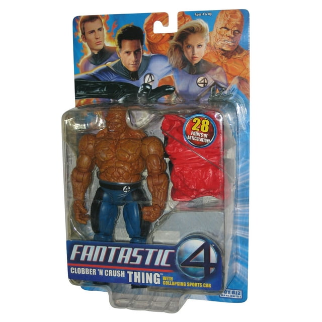Marvel Comics Fantastic Four The Thing Clobber N Crush Toy Biz Figure ...