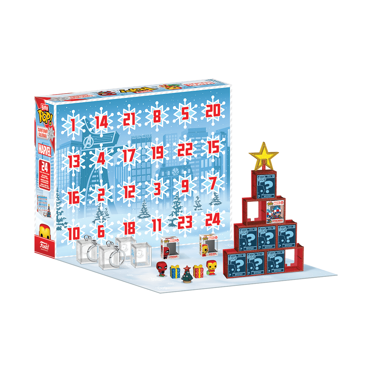 Funko Bitty POP! Countdown Calendar: Marvel Comics Vinyl Mini-Figures ...